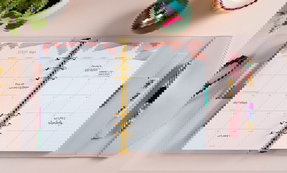 Personalized Planner Think Like A Proton Vertical Layout Planner 